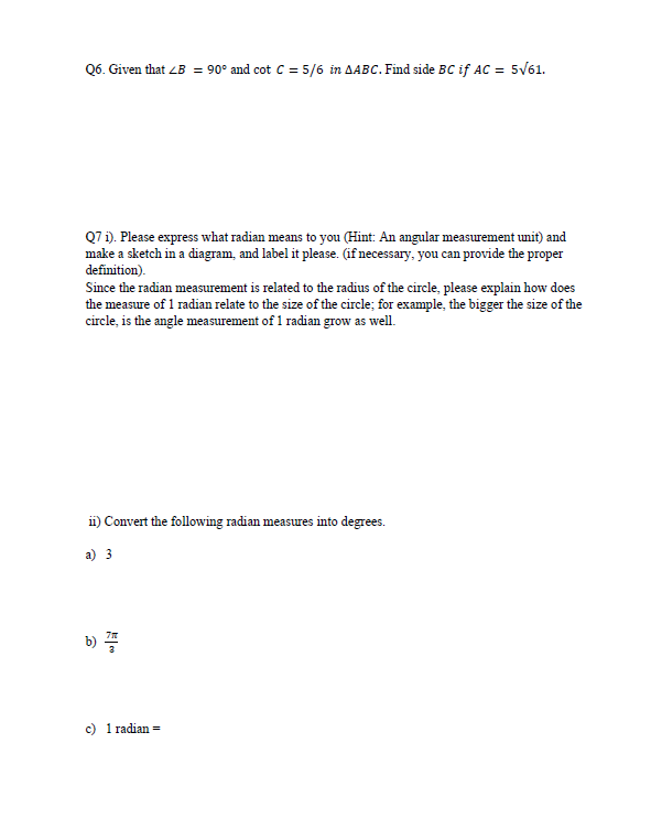 Solved c) d)Q5. We start on point (1,0) on the unit circle | Chegg.com
