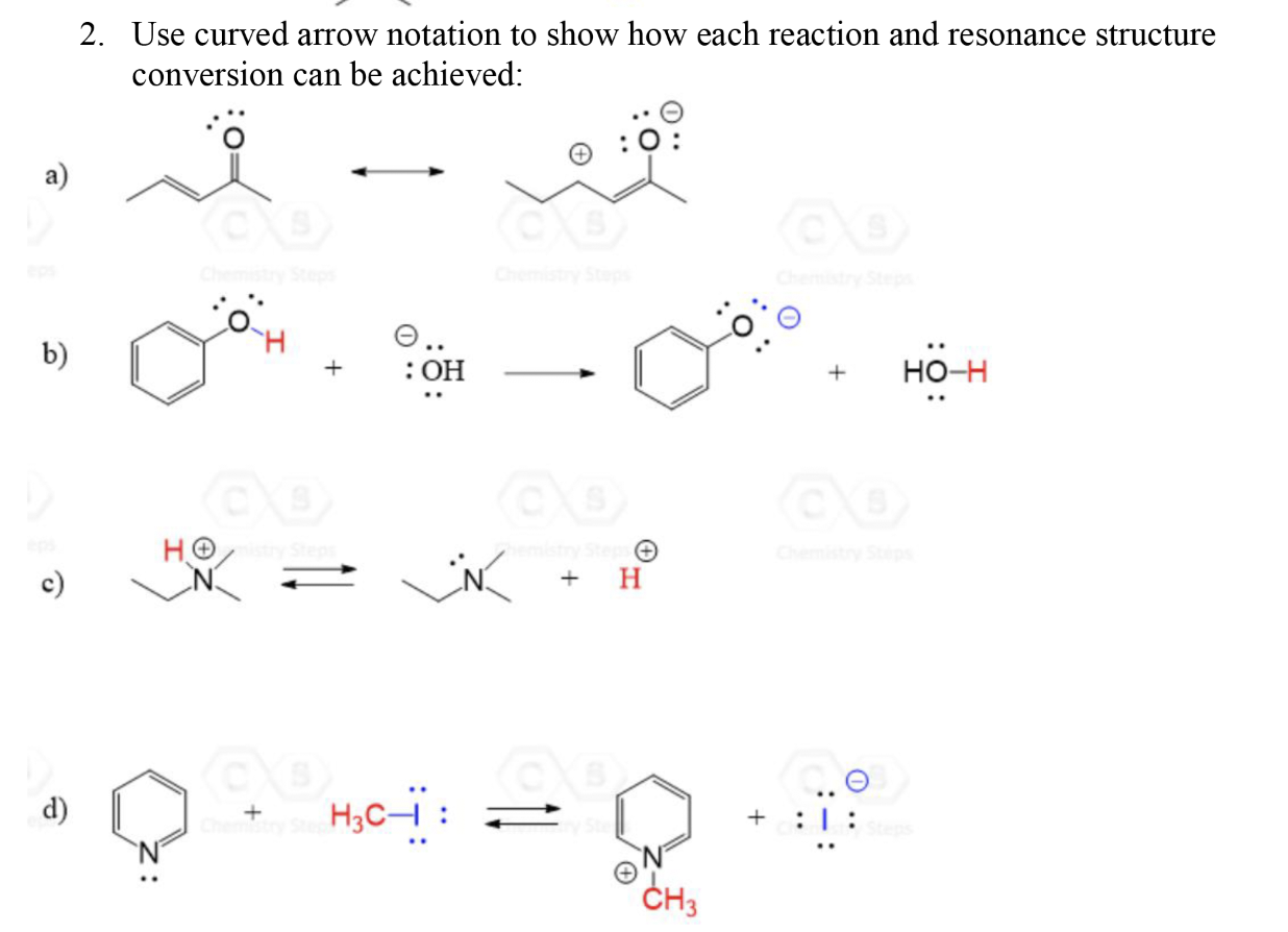 Solved draw a second resonance structure for a) and b) and | Chegg.com