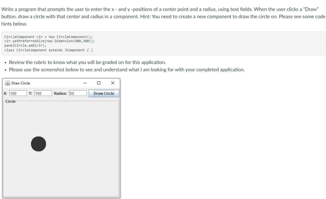 Solved Write a program that prompts the user to enter the x | Chegg.com