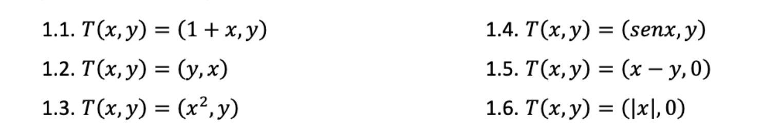 Solved State whether the following functions T: R2 --> R2 | Chegg.com