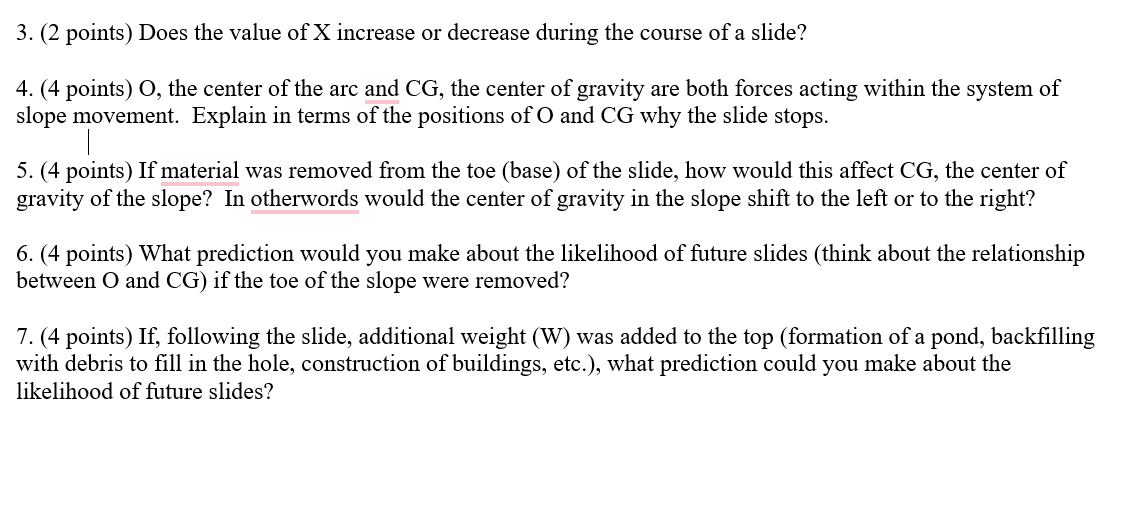 Solved The two main factors leading to slope failures in | Chegg.com
