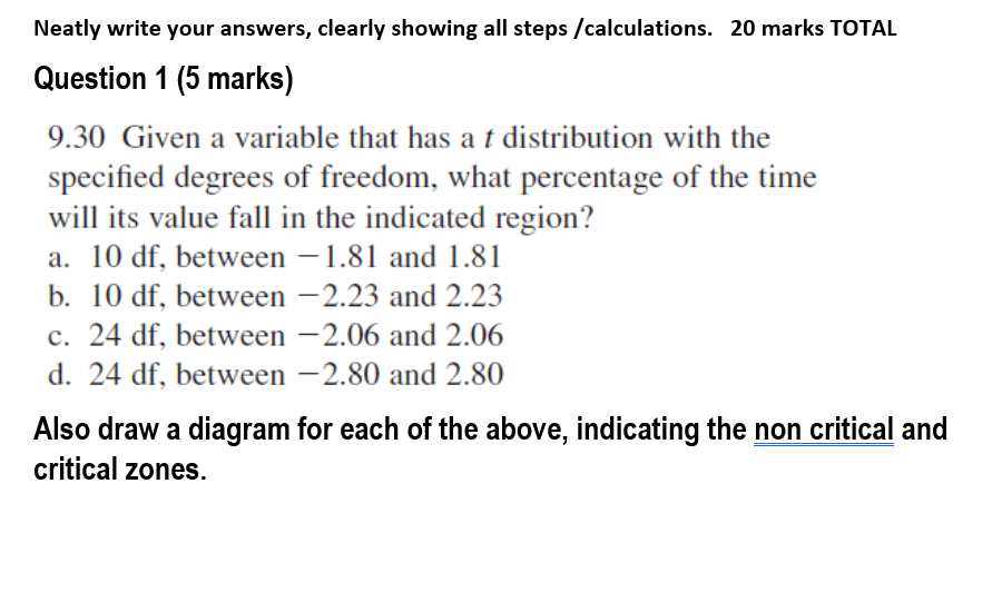 Solved Neatly write your answers, clearly showing all | Chegg.com