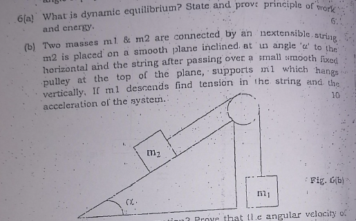 Solved 6(a) What is dynamic equilibrium? State and provs | Chegg.com