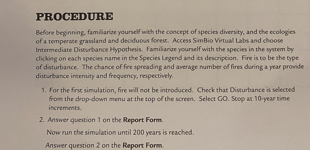 PROCEDURE Before beginning, familiarize yourself with | Chegg.com