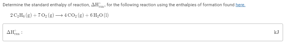Solved 2C2H6( g)+7O2( g) 4CO2( g)+6H2O(l) | Chegg.com