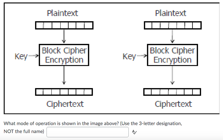 Solved Plaintext Plaintext Key Block Cipher Encryption Block | Chegg.com