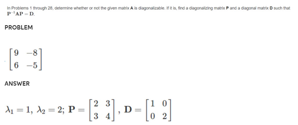 Solved In Problems 1 through 28, determine whether or not | Chegg.com