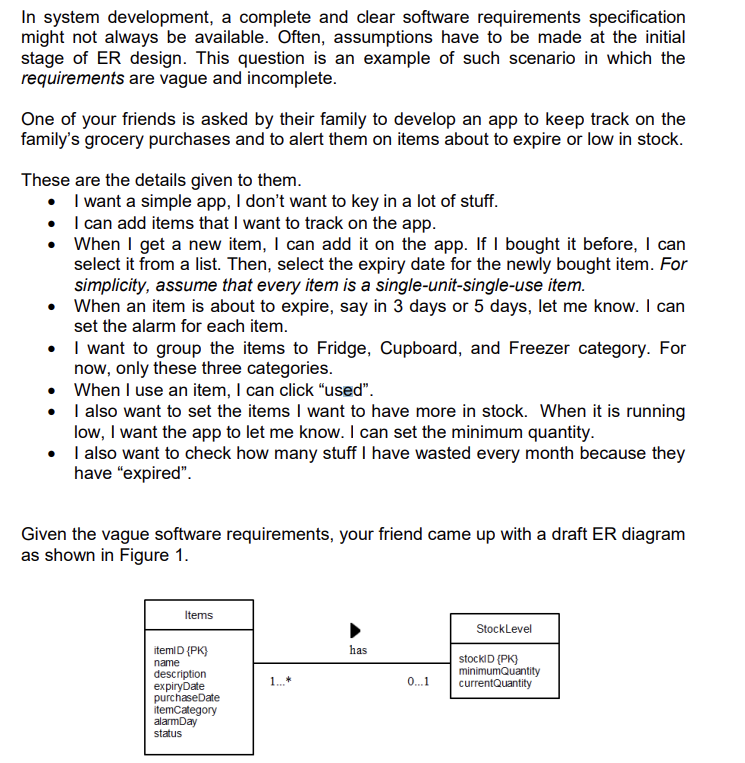 Solved In system development, a complete and clear software | Chegg.com