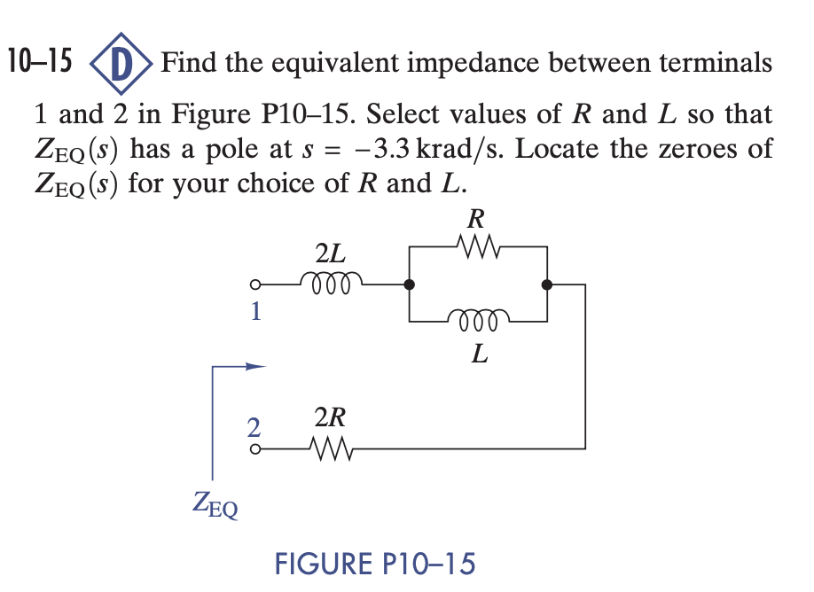 Solved 10–9 For the circuit of Figure P10–9: (a) Find and | Chegg.com