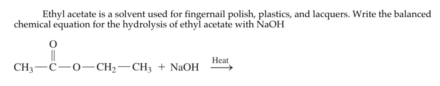 Solved by an EXPERT Ethyl acetate is a solvent used for fingernail ...