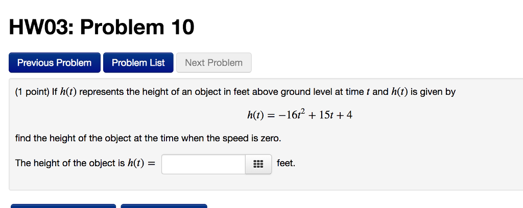 Solved Hw03 Problem 10 Previous Problem Problem List Next 