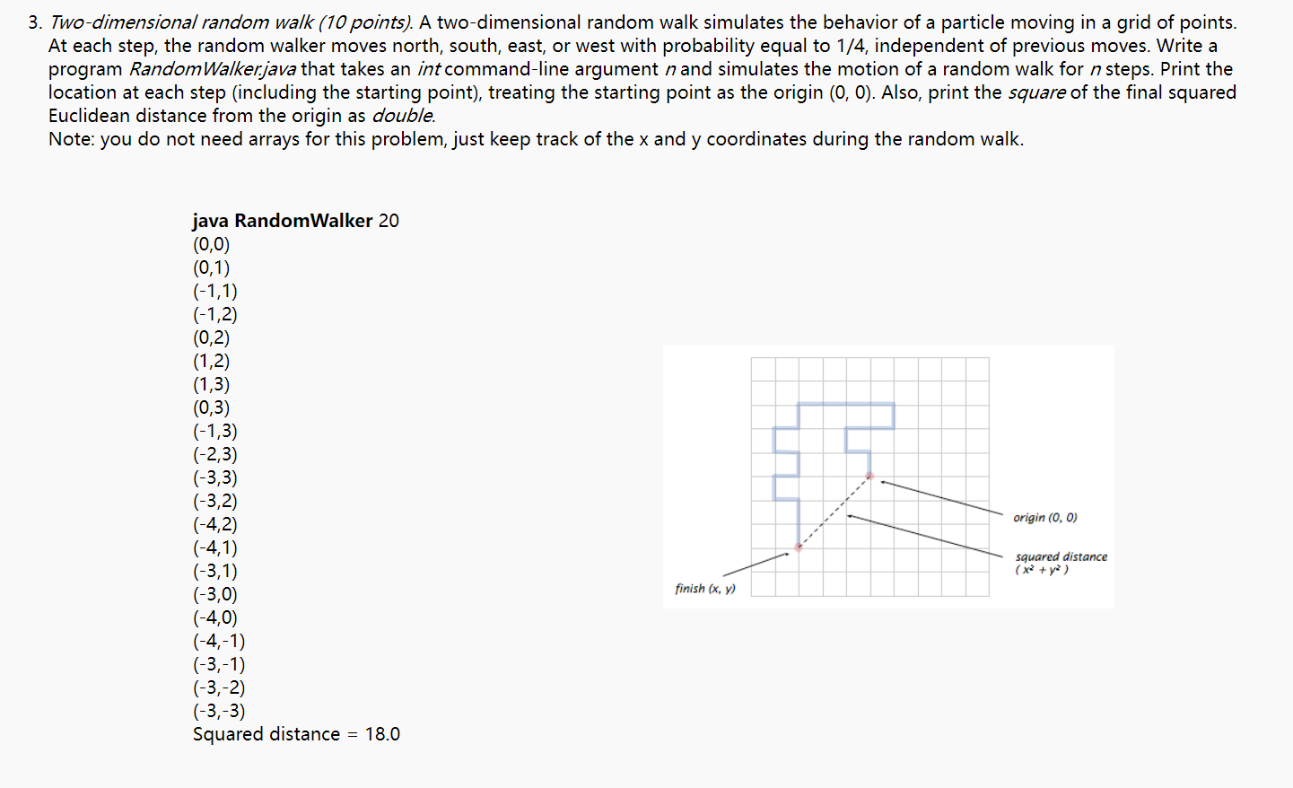 Solved 3. Two-dimensional random walk (10 points). A | Chegg.com Solved 3. Two-dimensional random walk (10 points). A | Chegg.com