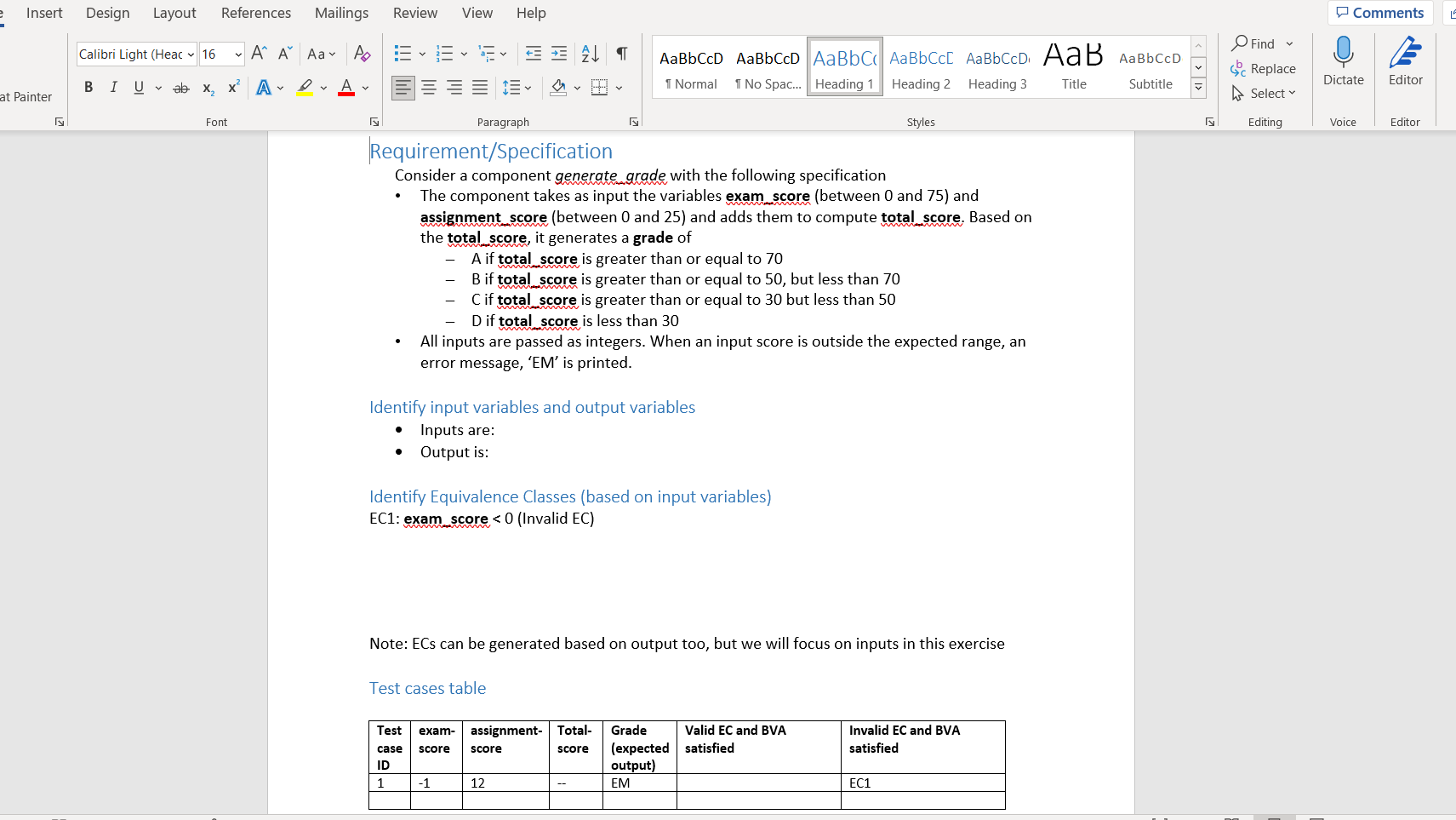 Solved Requirement/Specification Consider a component | Chegg.com
