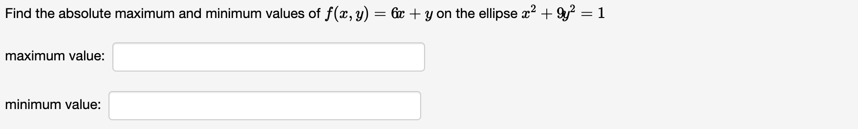 Solved Find the absolute maximum and minimum values of | Chegg.com