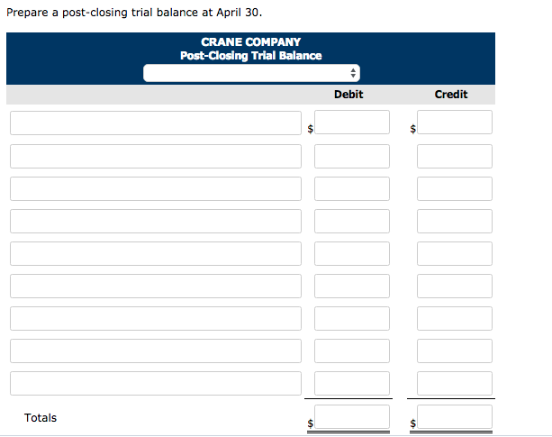 Solved Exercise 4-04 a-c The adjusted trial balance columns | Chegg.com