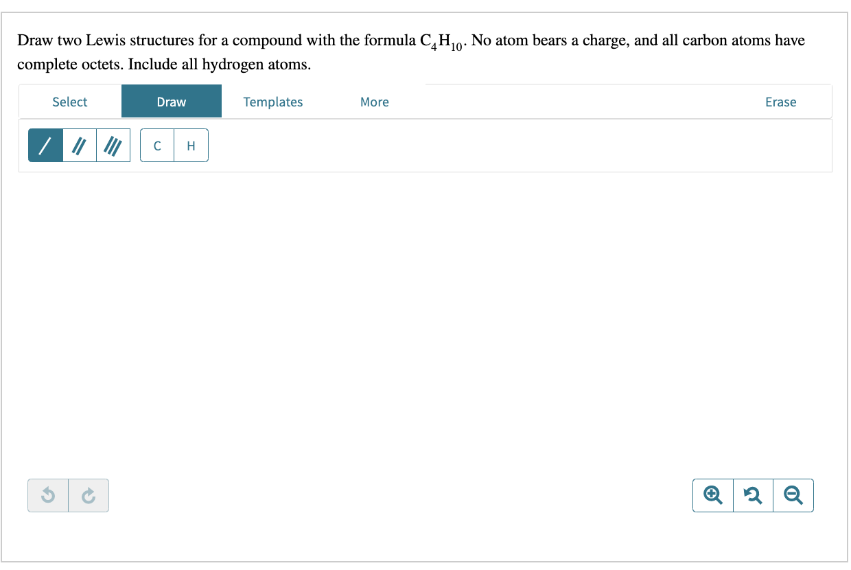 Solved Draw two Lewis structures for a compound with the | Chegg.com