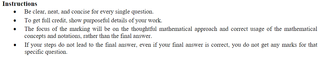 Solved - Be clear, neat, and concise for every single | Chegg.com