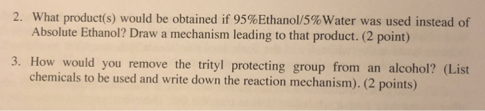 Solved CH3CH2OH Ph3COH triphenylmethanol Ph3C-O-CH2CH3 | Chegg.com