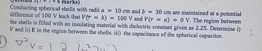 Solved USE POISSON AND LAPLACE EQUATION CONCEPT AND SOLVE | Chegg.com