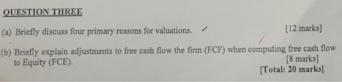 Solved QUESTION THREE (a) Briefly discuss four primary | Chegg.com