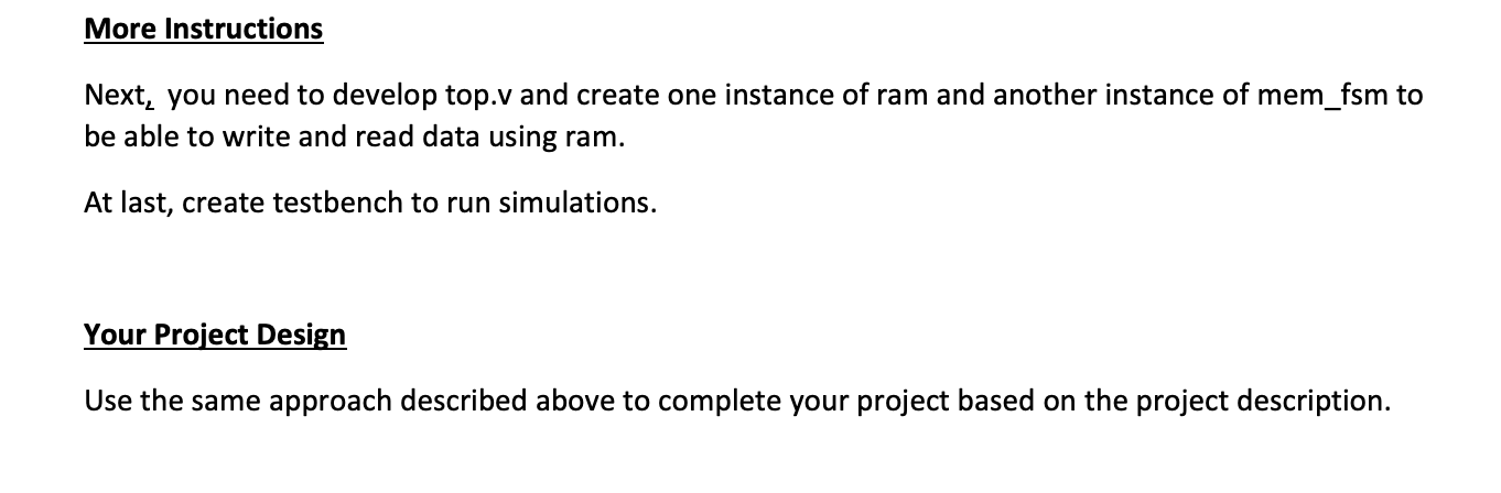 part 1: In your SRAM design, write 4'b1010 into the | Chegg.com