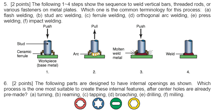 Solved 5. [2 points] The following 1-4 steps show the | Chegg.com