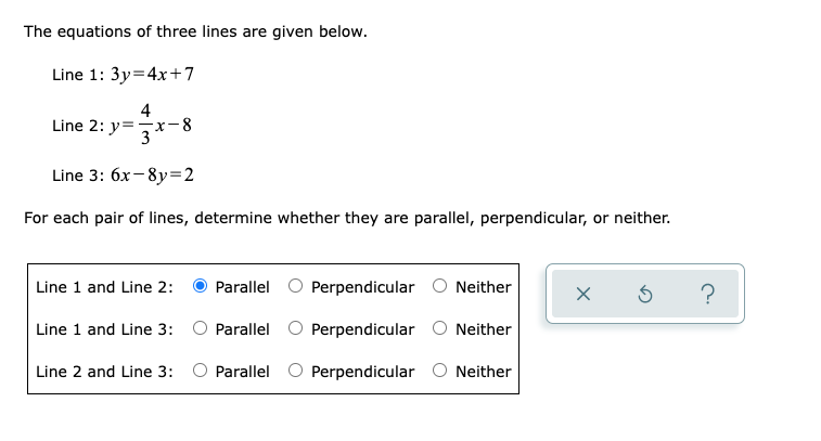 Solved The equations of three lines are given below. Line 1: | Chegg.com