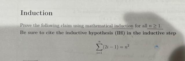 Solved Prove the following claim using mathematical | Chegg.com