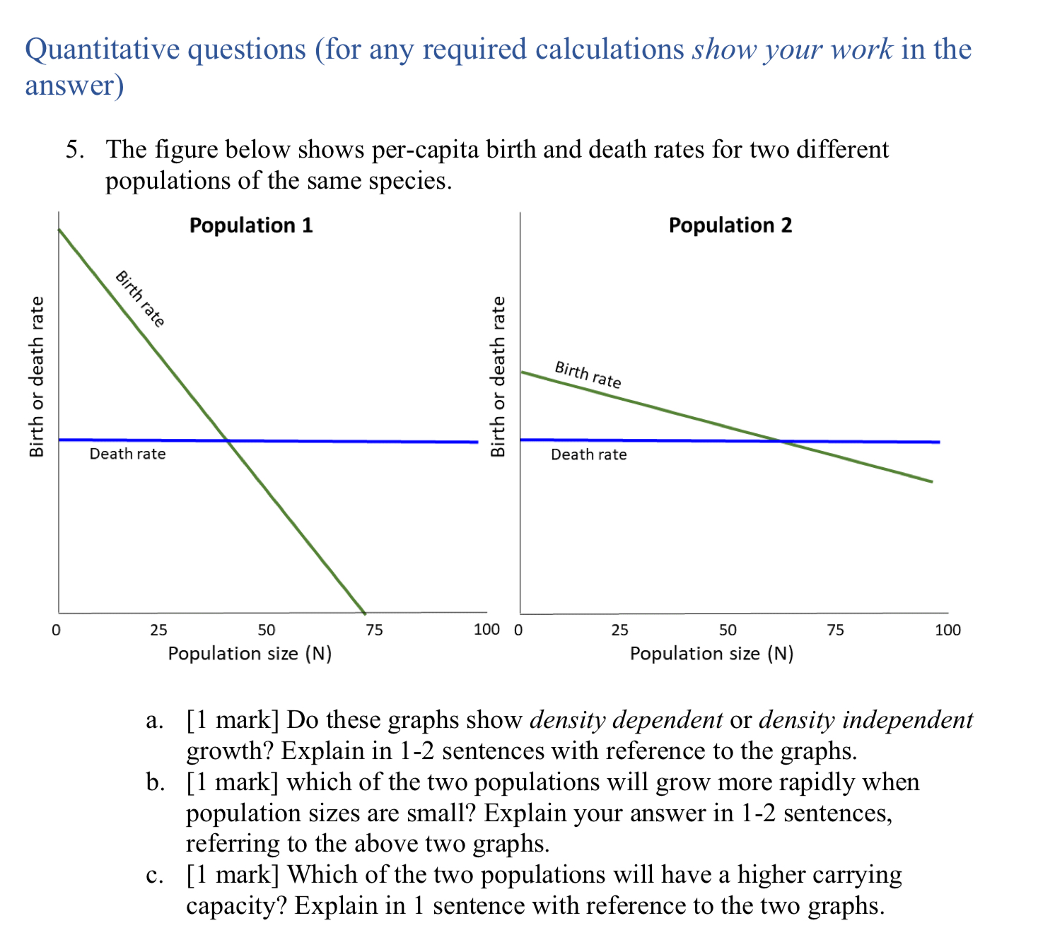 Solved Quantitative questions (for any required calculations | Chegg.com