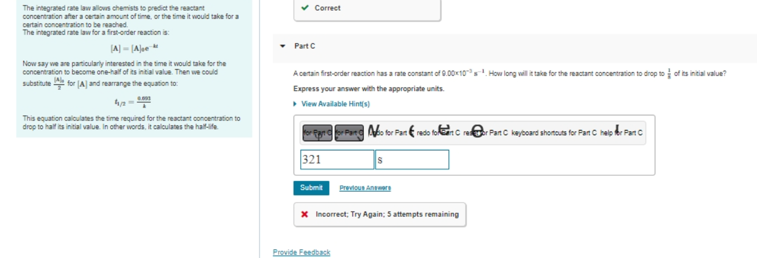 Solved The integrated rate law allows chemists to predict | Chegg.com