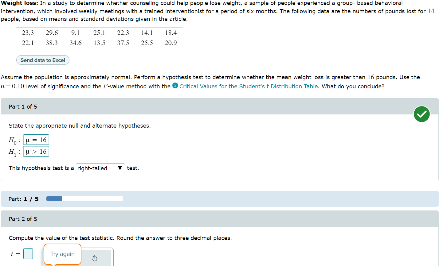 Solved Weight loss: In a study to determine whether | Chegg.com