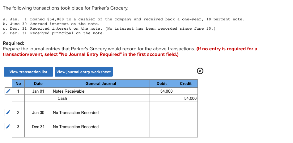 Solved The following transactions took place for Parker's | Chegg.com