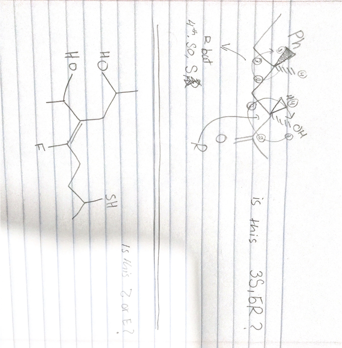 Solved is this 3S,5R ? Is this ? or E ? | Chegg.com