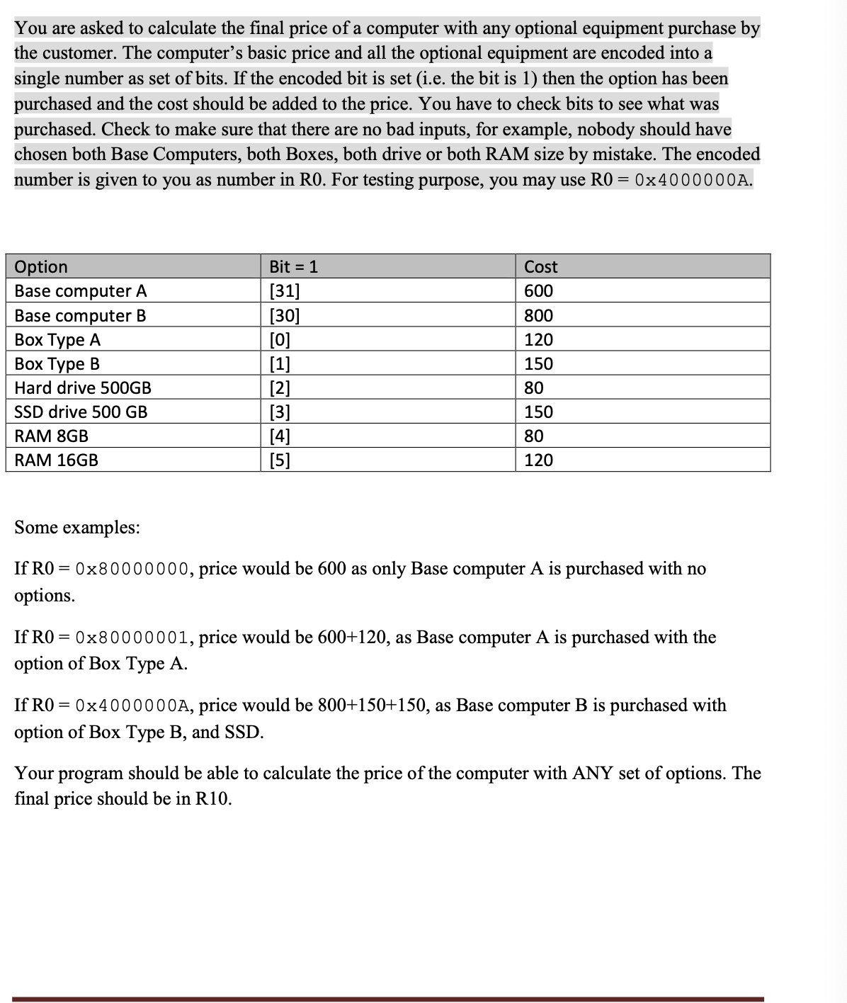 Solved by an EXPERT You are asked to ﻿calculate the final price of ﻿a | Chegg.com