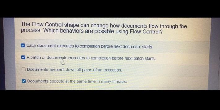 Solved The Flow Control shape can change how documents flow | Chegg.com