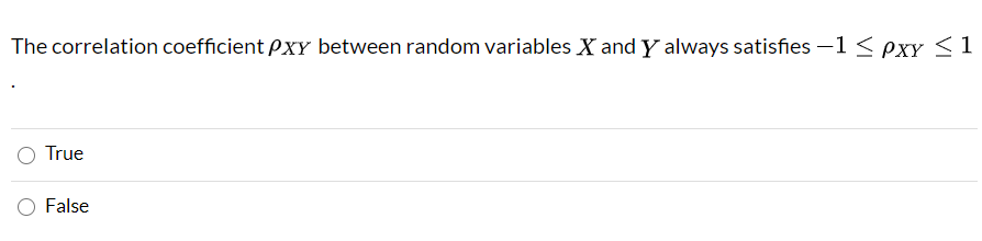 Solved The correlation coefficient Pxy between random | Chegg.com