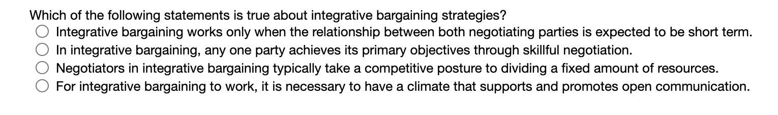 Solved Which of the following statements is true about | Chegg.com