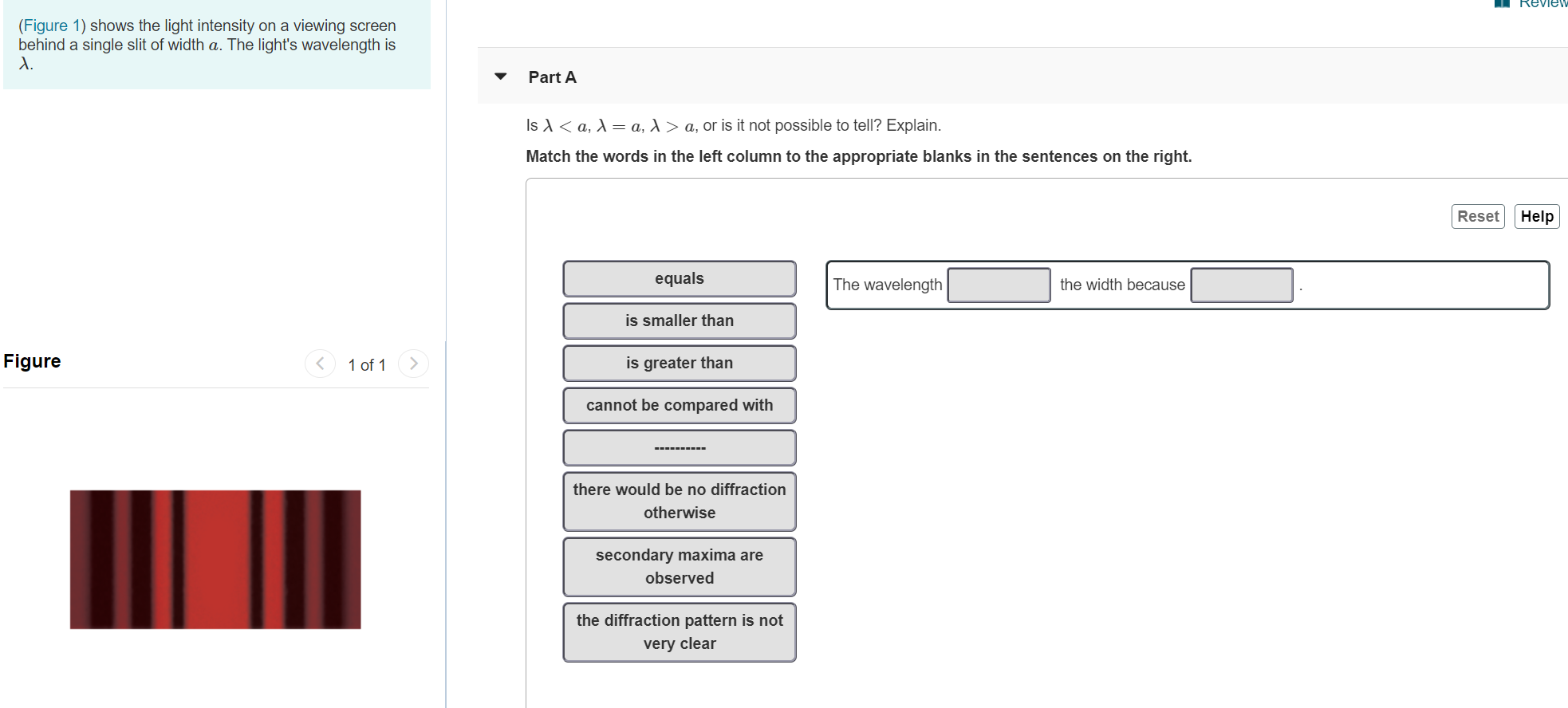 Solved Review (Figure 1) shows the light intensity on a | Chegg.com