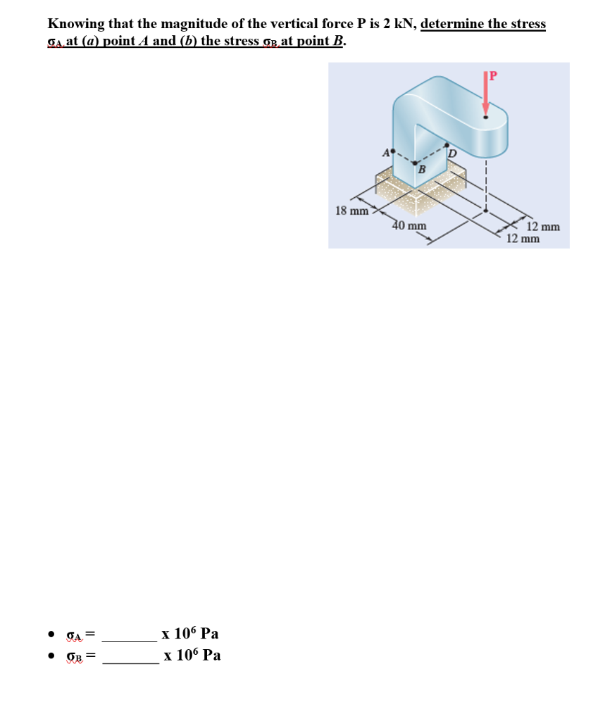 Solved Knowing that the magnitude of the vertical force P is | Chegg.com