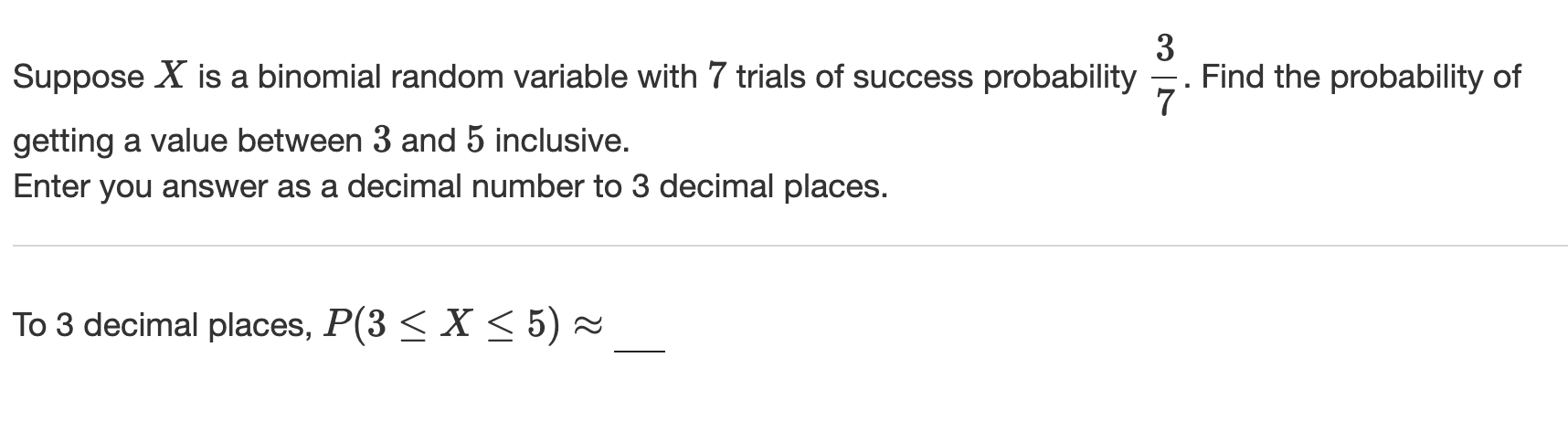 Solved . Find the probability of Suppose X is a binomial | Chegg.com