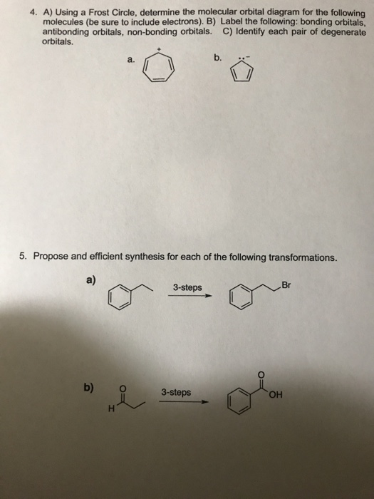 Solved 4. A) Using a Frost Circle, determine the molecular | Chegg.com