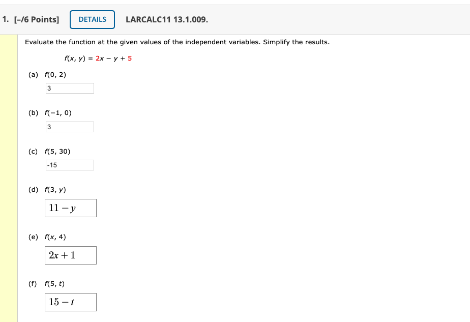 Solved 1. [-16 Points) DETAILS LARCALC11 13.1.009. Evaluate | Chegg.com Solved 1. [-16 Points) DETAILS LARCALC11 13.1.009. Evaluate | Chegg.com