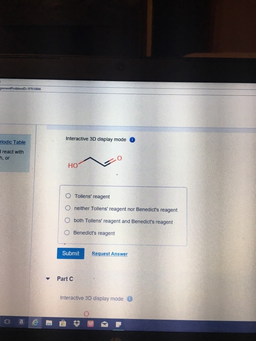Solved Part A Interactive 3D display mode H3C O both | Chegg.com