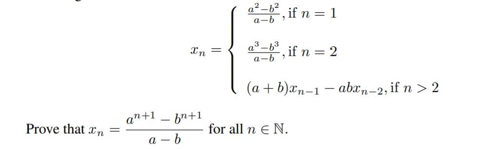 Solved Let a and b be two real numbers such that a does | Chegg.com