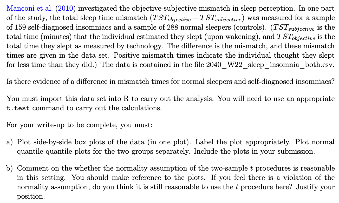 STATISTICS (data analysis and R code) I simply need | Chegg.com