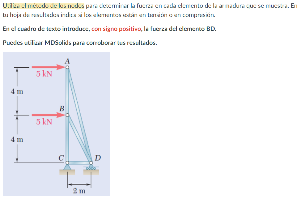 Solved Utiliza el método de los nodos para determinar la | Chegg.com