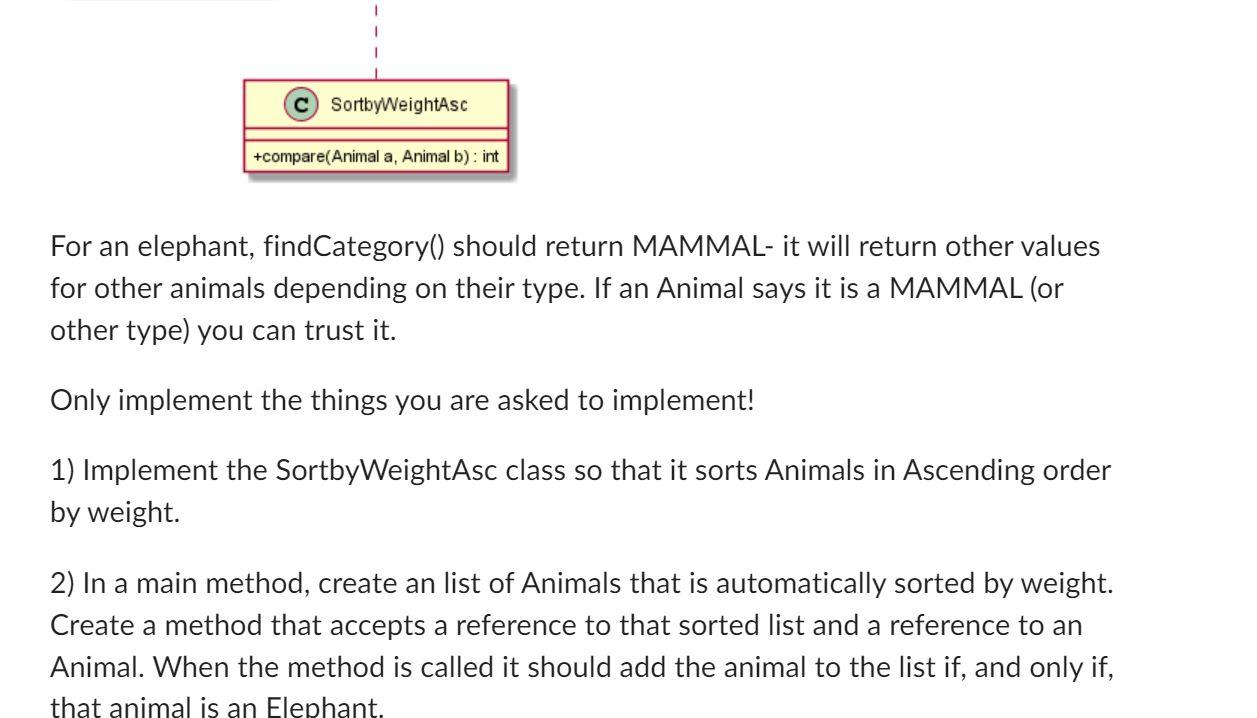 Solved Examine the following UML Diagram: For an elephant, | Chegg.com Solved Examine the following UML Diagram: For an elephant, | Chegg.com