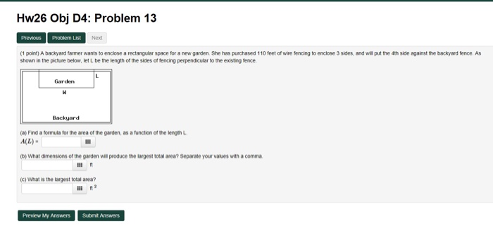 Solved Hw26 Obj D4: Problem 13 Previous Problem List Next (1 | Chegg.com