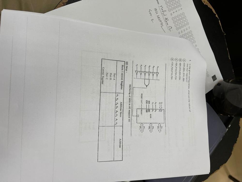 Solved 1. B255 is a generat gurpose programmable Wo device | Chegg.com