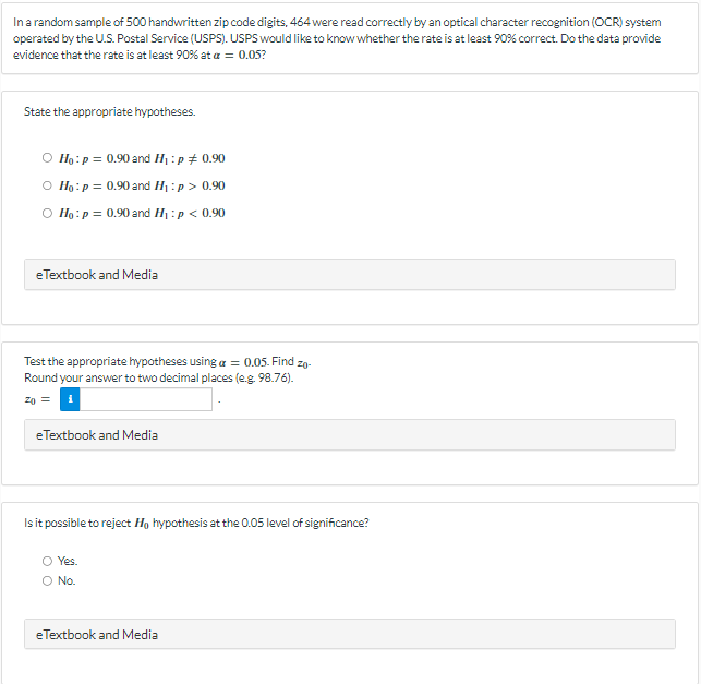 Solved In a random sample of 500 ﻿handwritten zip code | Chegg.com